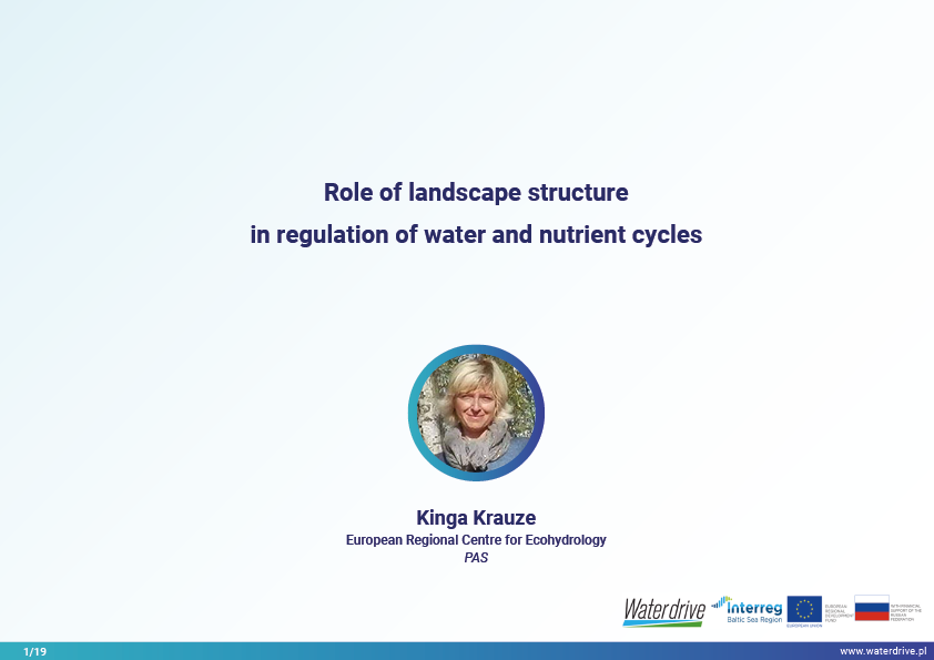 Role of landscape structure in regulation of water and nutrient cycles